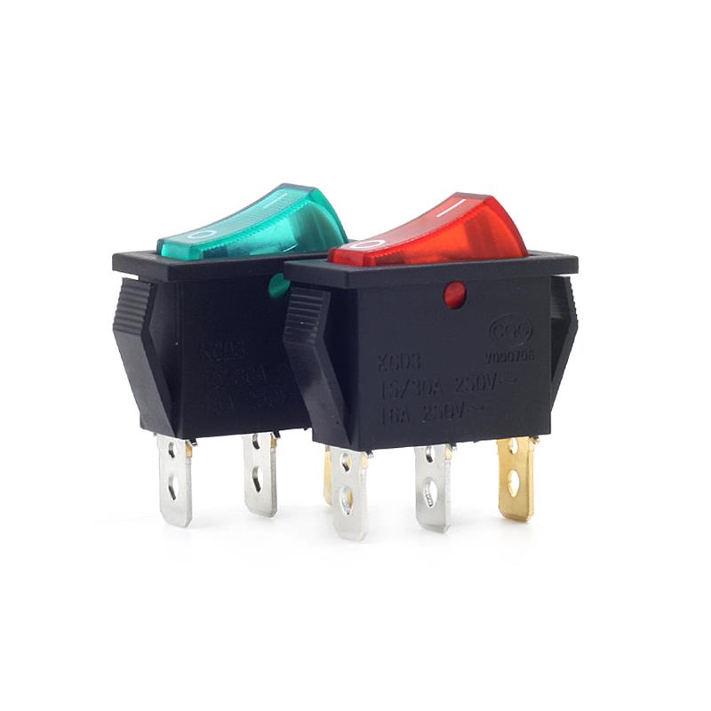 3 Pin 2 Position LED ON/OFF Rocker Switch - Rocker - component2buy