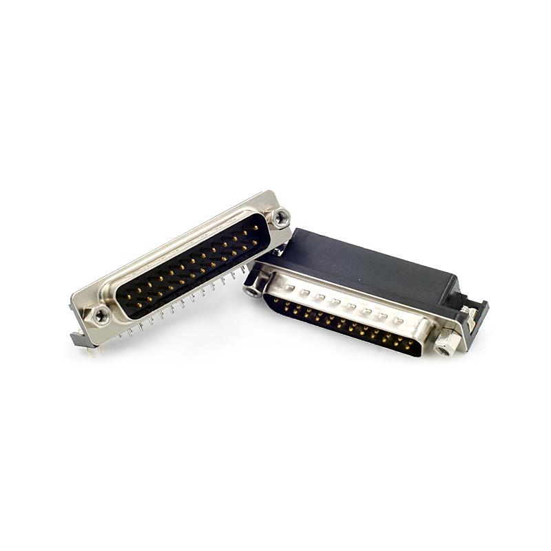 DB25 25 Pin Male Right Angle D-sub PCB Mount Connector - Detail ...